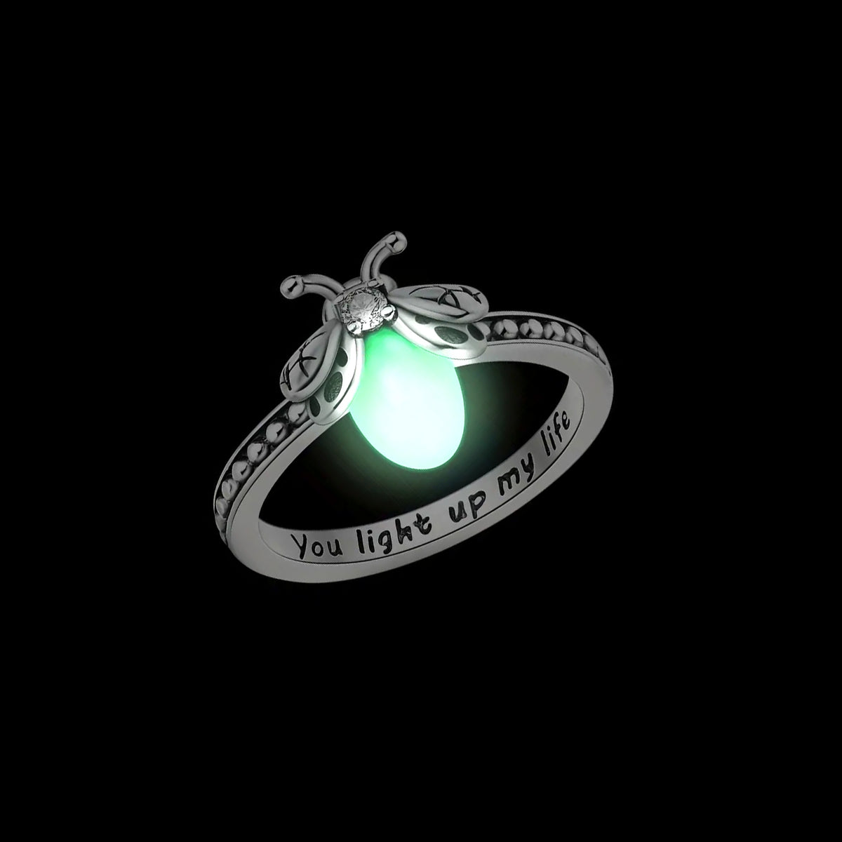 Glow in the Dark Firefly Ring – 2 ON THE MOON